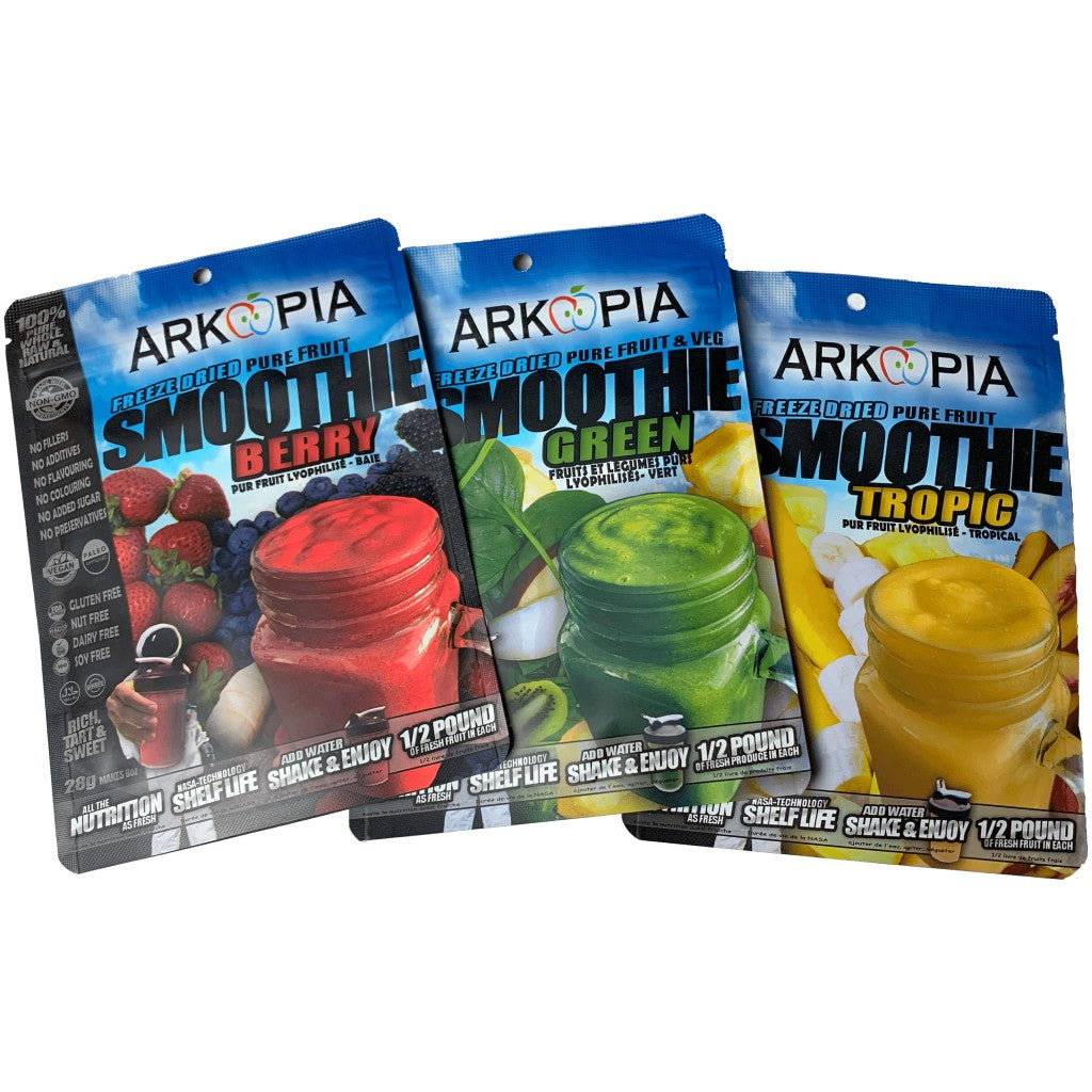 Arkopia Freeze-Dried Smoothies | 12-Pack | Long-Term Storage ...