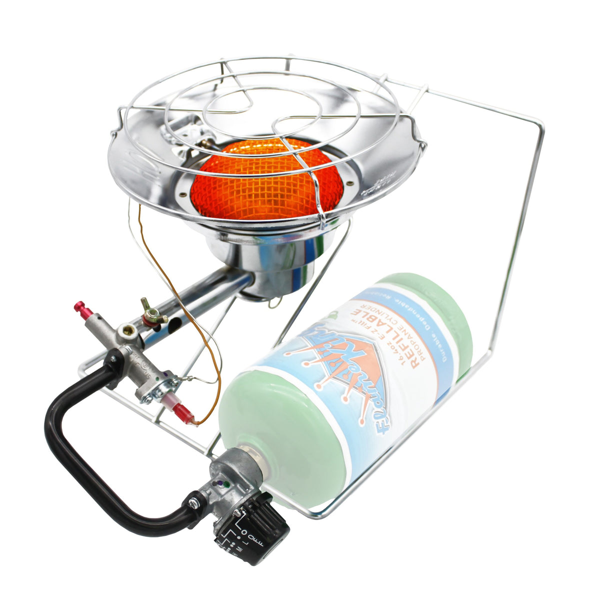 15000 BTU Multi-Use Portable Propane Heater/Cooker | Flame King ...
