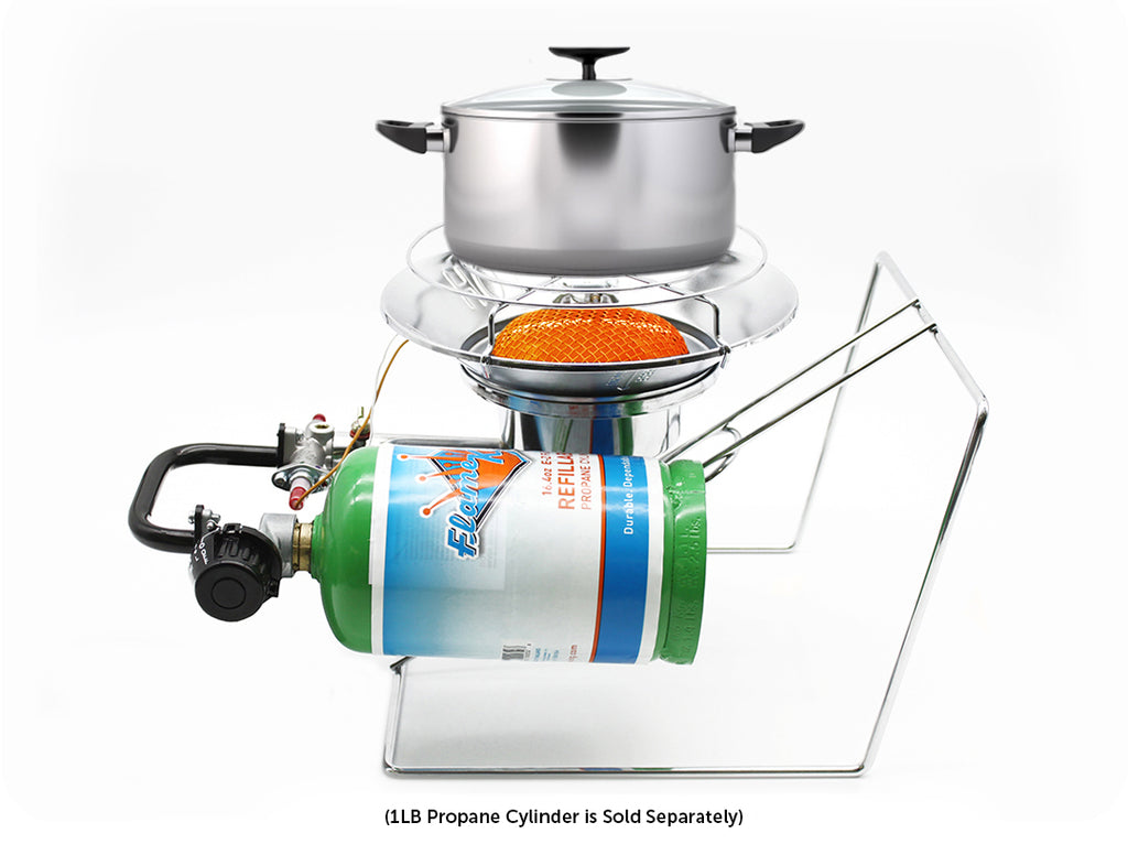 15000 BTU Multi-Use Portable Propane Heater/Cooker | Flame King ...