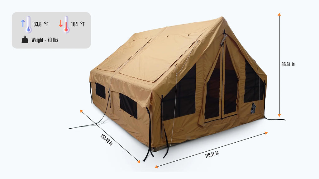 "Panda Air" Premium Inflatable Tent | 1-6 person | Russian Bear ...